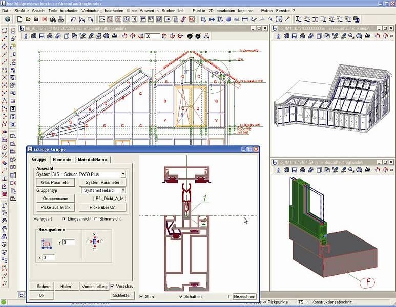 建築用ソフトウェア - BOCAD SERVICE INTERNATIONAL - FAO / ガラス製品