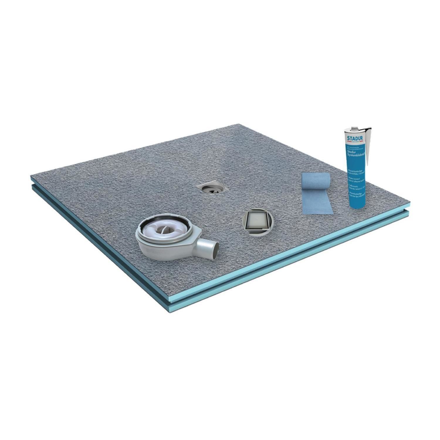 長方形シャワルームの床パネル - BASIC BOARD - STADUR PRODUKTIONS GMBH & CO KG - タイル張り用 ...