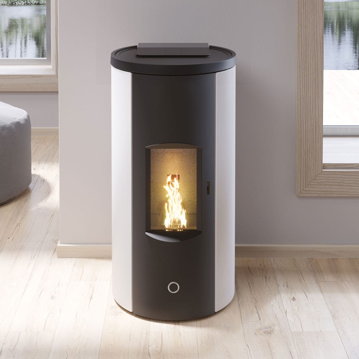 ぺレットストーブ - Like80 - EK63 - 5 kW...10 kW / 0 - 5 kW / 独立型