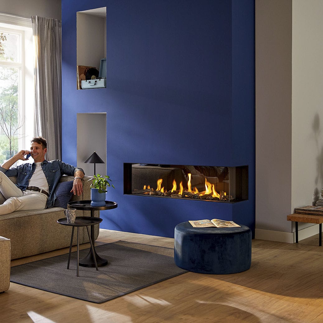 ガス暖炉 - Trimline 140 - thermoCet International BV - コーナー / 現代風 / 密閉