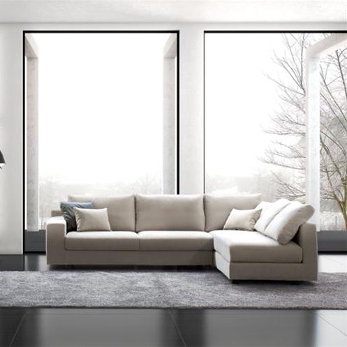 コーナータイプソファー - DAKOTA - GRASSOLER - 現代風 / 布製 / ベージュ