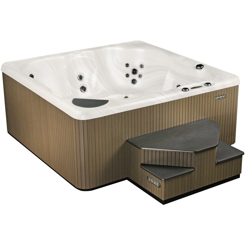 地上ジャグジー - 380 - Beachcomber Hot Tubs - 正方形 / 7人用 / 木製