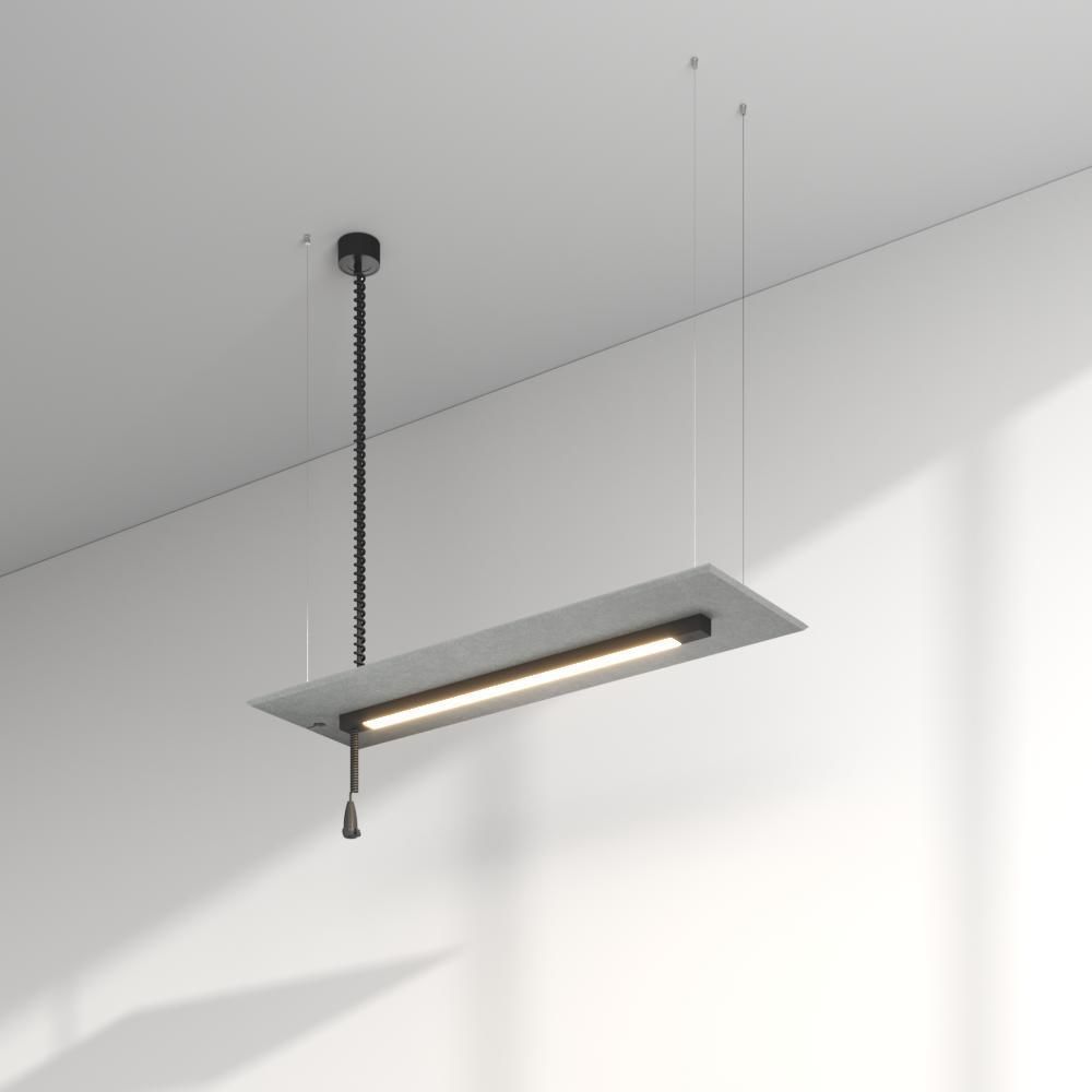 吊り下げ式照明器具 - PLUQ IN Suspended - PROLICHT - LED / 長方形 / IP40