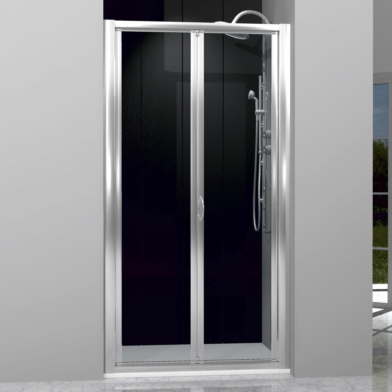 折りたたみ式シャワースクリーン - 5001 - HISPABAÑO - アルコ－ブ用 / シャワートレイ上 / 硬化ガラス製