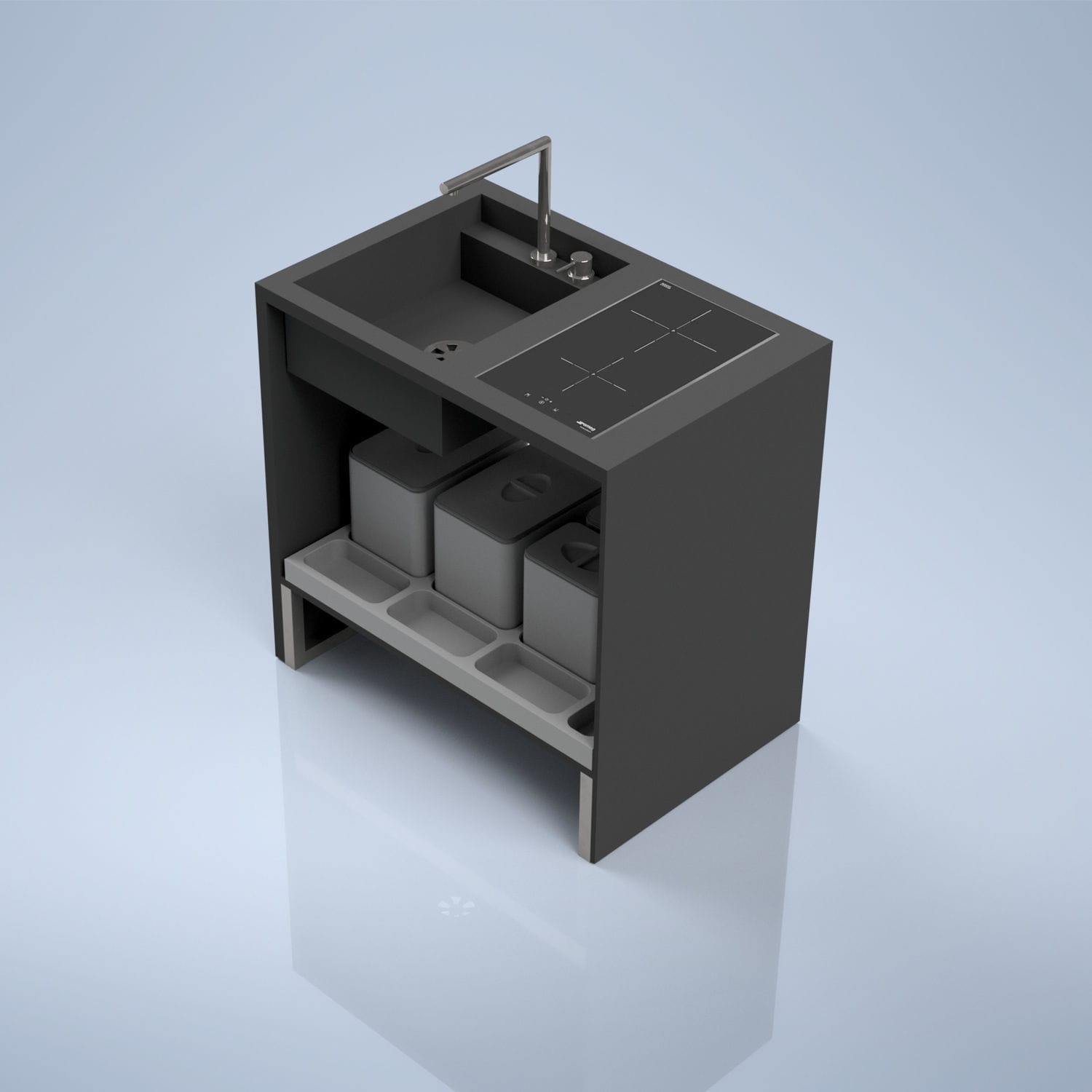 個体表面カウンタ－トップ - Cel Components S.r.l. - 屋内用 / 屋外用