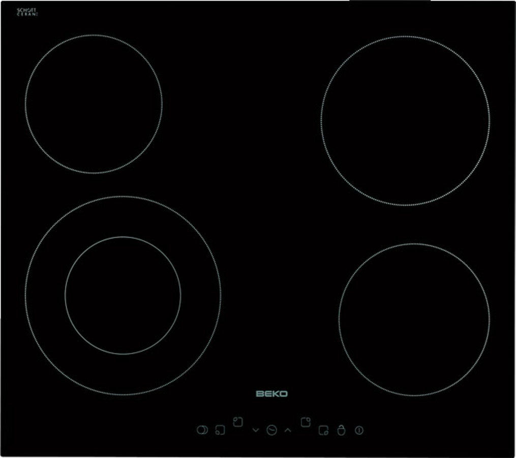 ガラスセラミックコンロ - HIC64402T - Beko - 4口 / 組み込み式 / タッチ操作式