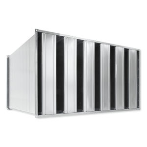 金属板送風機用消音装置 - XSA - TROX - スチール製 / アルミニウム