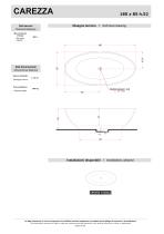 Oval bathtub - CAREZZA - GRUPPO TREESSE - free-standing / acrylic / white