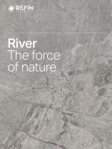 Porcelain stoneware tile - RIVER BEIGE - CERAMICHE REFIN - high-gloss / satin / structure