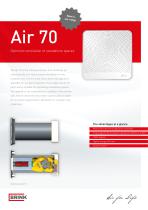 Wall-mounted air vent - AIR 70 - Brink Climate Systems - plastic / square