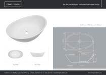 Countertop washbasin - GEMELLI - Livingstone Baths - composite ...