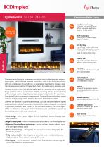 Electric fireplace - IGNITE EVOLVE 60 - Dimplex - built-in / wall / Single-sided