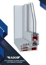 PVC window profile - 770 Thermo Sliding - Adopen Plastik - waterproof / acoustic / thermally ...