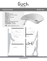 Countertop washbasin - IZAR - GUCH DESIGN - Solid Surface / luxury ...