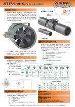 Firefighting fan - JFA - AREM - smoke extractor / axial / helical