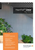 Acoustic ceiling - HEARTFELT® LINEAR - Hunter Douglas Architectural ...
