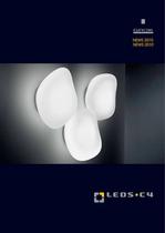 Contemporary wall light - TORA - Leds-C4 - indoor / alabaster / halogen