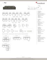Modular sofa - Raja - maxdivani - corner / contemporary / fabric