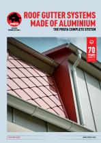 Aluminum roof gutter - BOX - PREFA Aluminiumprodukte GmbH - square / maintenance-free