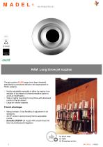 Wall-mounted air diffuser - KAM - MADEL - round / jet nozzle