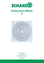 Ceiling air diffuser - DO - SCHAKO KG - square / round / sheet steel