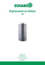 Built-in displacement air diffuser - QA - SCHAKO KG - free-standing ...