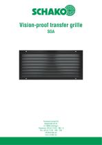 Door transfer grill - SGA - SCHAKO KG - for partition wall / anodized ...