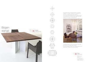 Contemporary conference table - TIX - Mobimex - wooden / rectangular ...