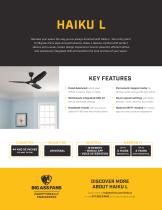 Residential ceiling fan - HAIKU L - Big Ass Fans - plastic