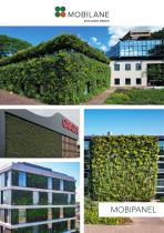 Living wall with live plants - MobiPanel - Mobilane - outdoor
