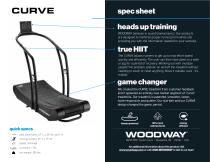 Manual treadmill - TRAINER - Woodway - medical / curved