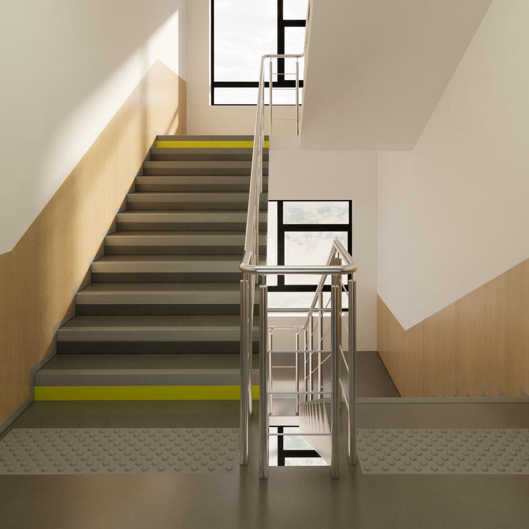 Testeira de degrau em PVC - 1432004 - Tarkett RESIDENTIAL - antiderrapante
