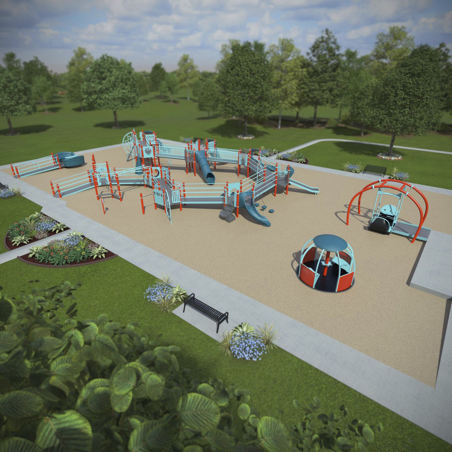 Estrutura lúdica para parque infantil - We-Go-Inclusive Playground ...