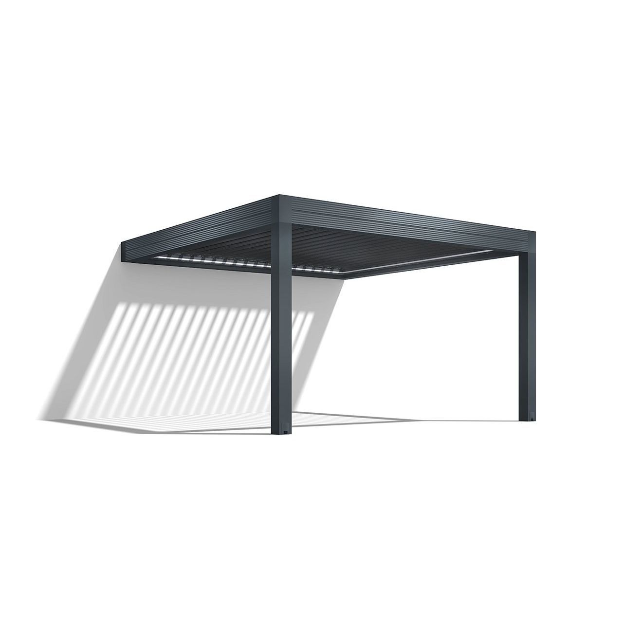 Pérgola apoiada em parede - Twist - Gibus SPA - em alumínio extrudado ...