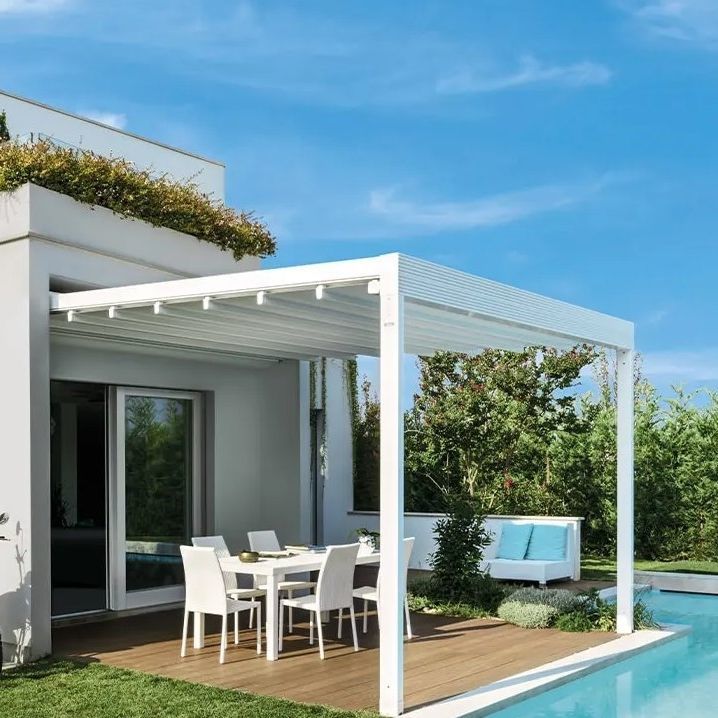 Pérgola apoiada em parede - ABANO TERME - PADOVA - Gibus SPA - metálica ...