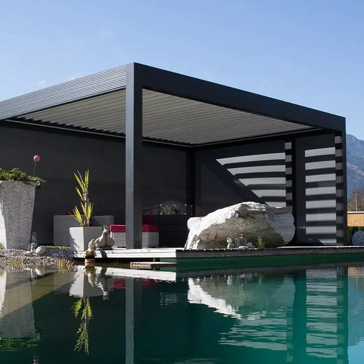 Pérgola em alumínio - AUSTRIA - Gibus SPA - com cobertura em tela ...