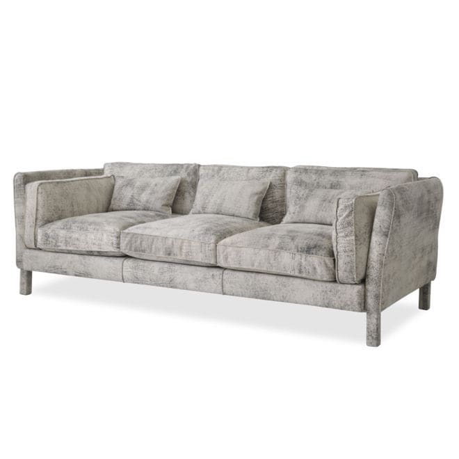 Sofá contemporâneo - STEVENSON - 01 - Airnova - em veludo / em couro / bege