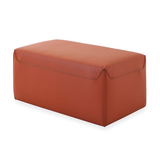 Puff contemporâneo - R100 - Airnova - em couro / retangular / da linha ...