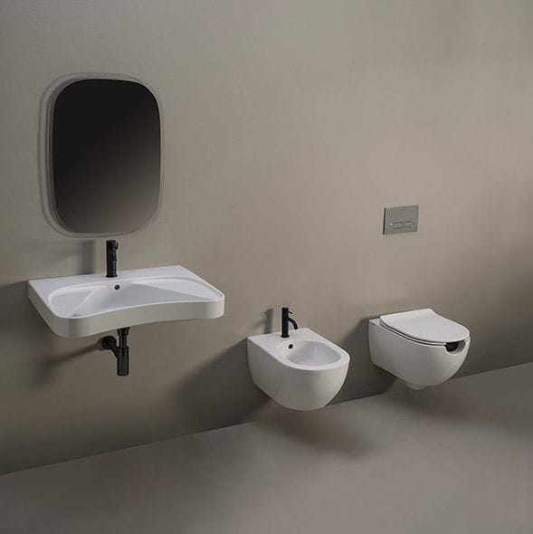 Vaso sanitário com bidê integrado - AP115SE - FLAMINIA - suspenso / em ...