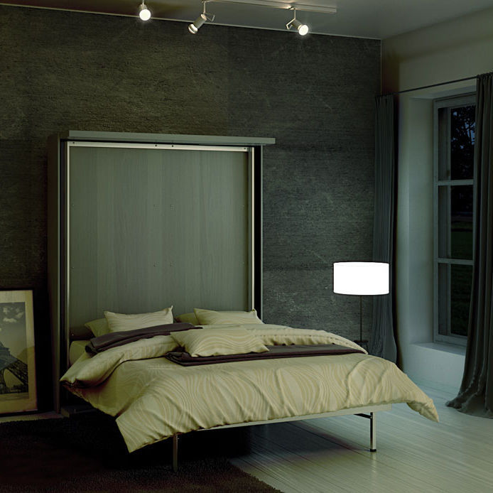 Cama retrátil - LMG - smqrt beds - de casal / contemporânea / com cabeceira