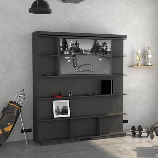 Móvel de parede contemporâneo para TV - LMG - smqrt beds - em madeira ...