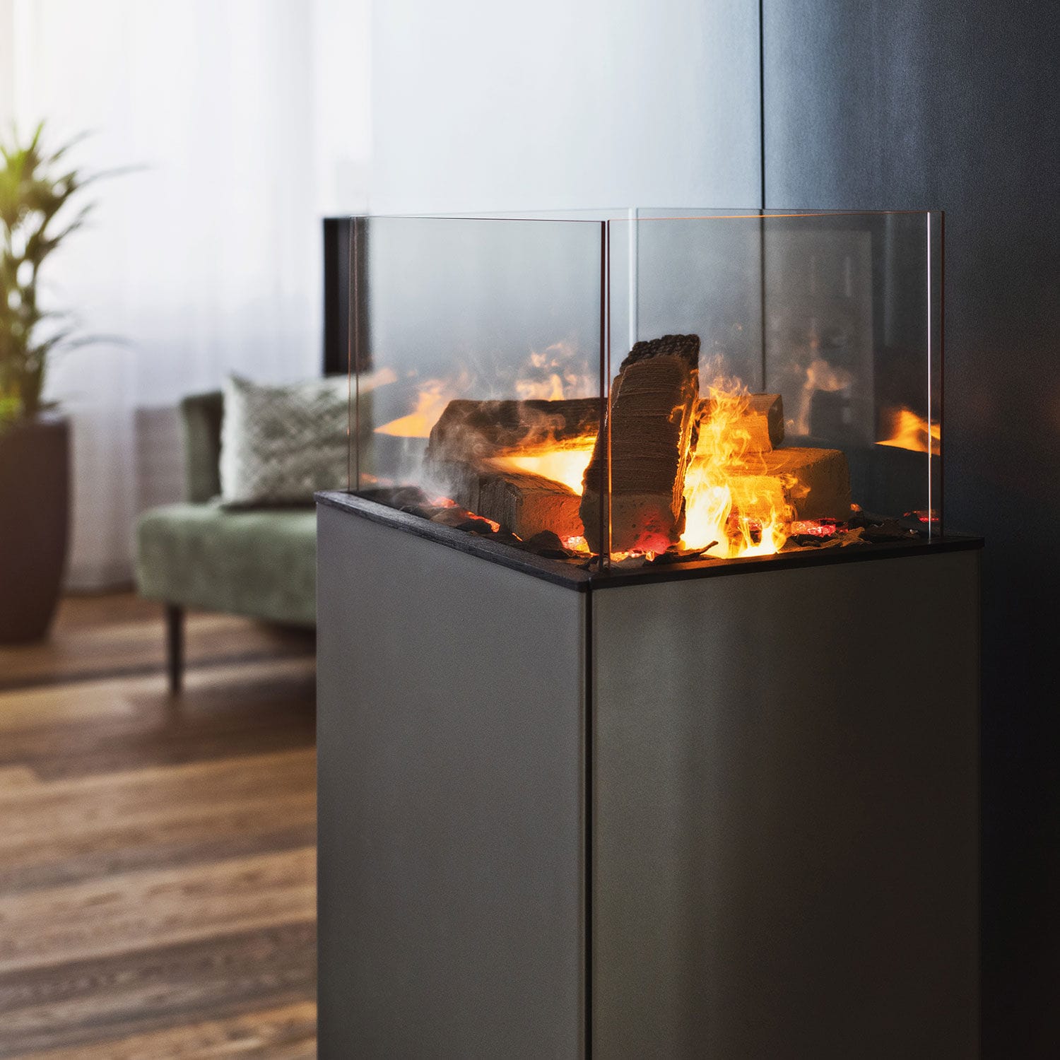 Lareira embutida aberta elétrica - eSENSE Living - Attika Feuer AG - de ...