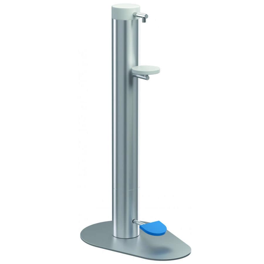 Dispenser de álcool em gel de piso - XL - genwec - com pedal / em aço ...