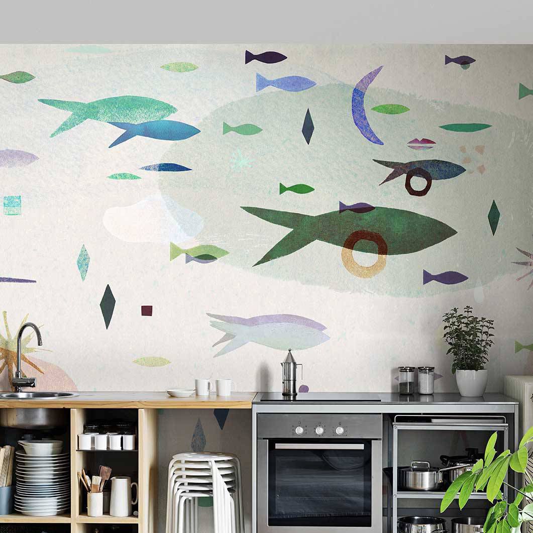 Papel de parede contemporâneo - DOWN BY THE WATER - Wallpepper - em ...
