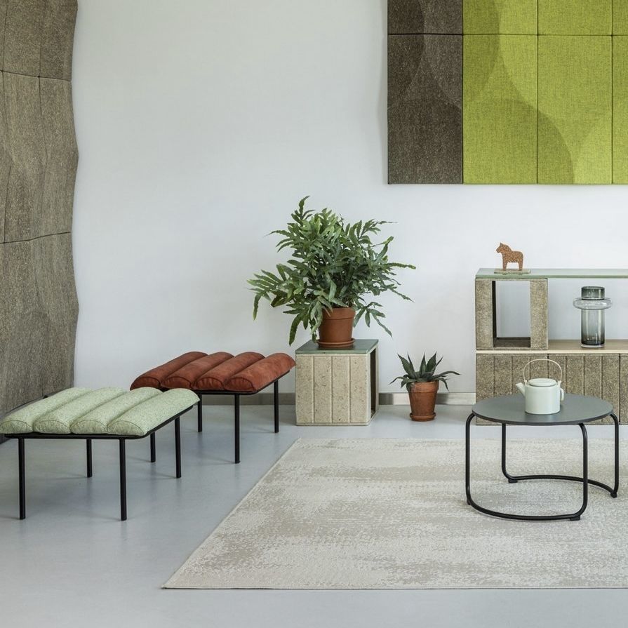 Puff contemporâneo - LONG - vank - em material têxtil / em couro ...