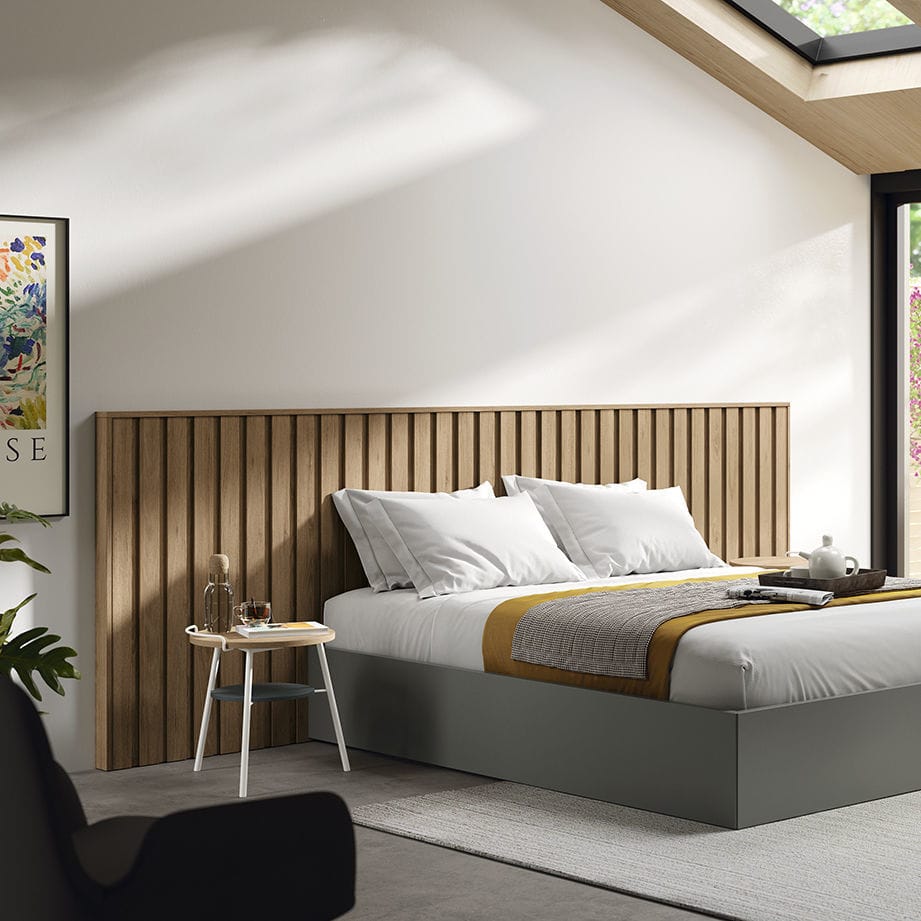 Cabeceira para cama de casal - Mika - Mobenia - para cama de solteiro / contemporânea / laminada