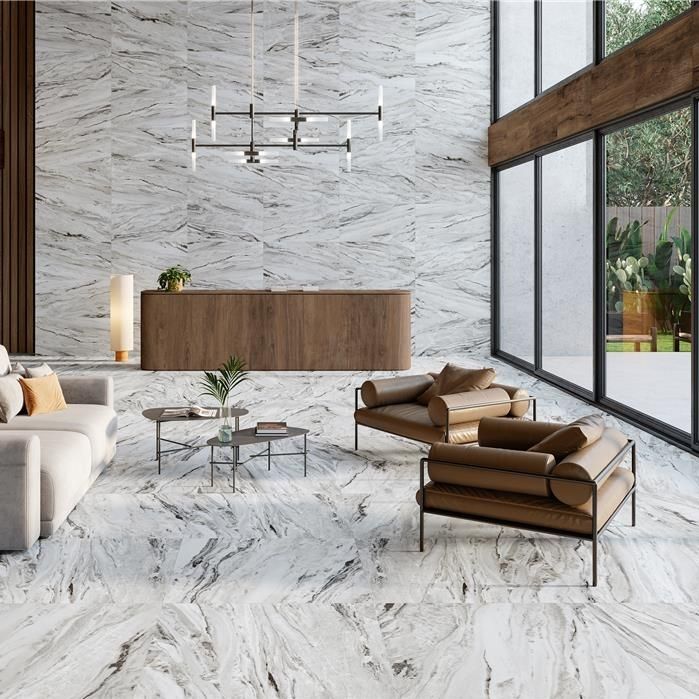 Placas de revestimento para ambiente interno - CRYSTAL RIVER - ALAPLANA - para sala / de parede ...