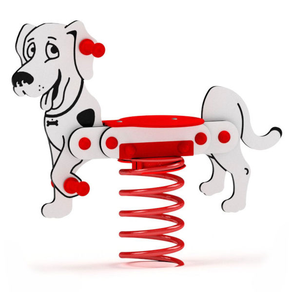 Gangorra de mola em PEAD - DOG - Astrus Playgrounds - animal / monolugar