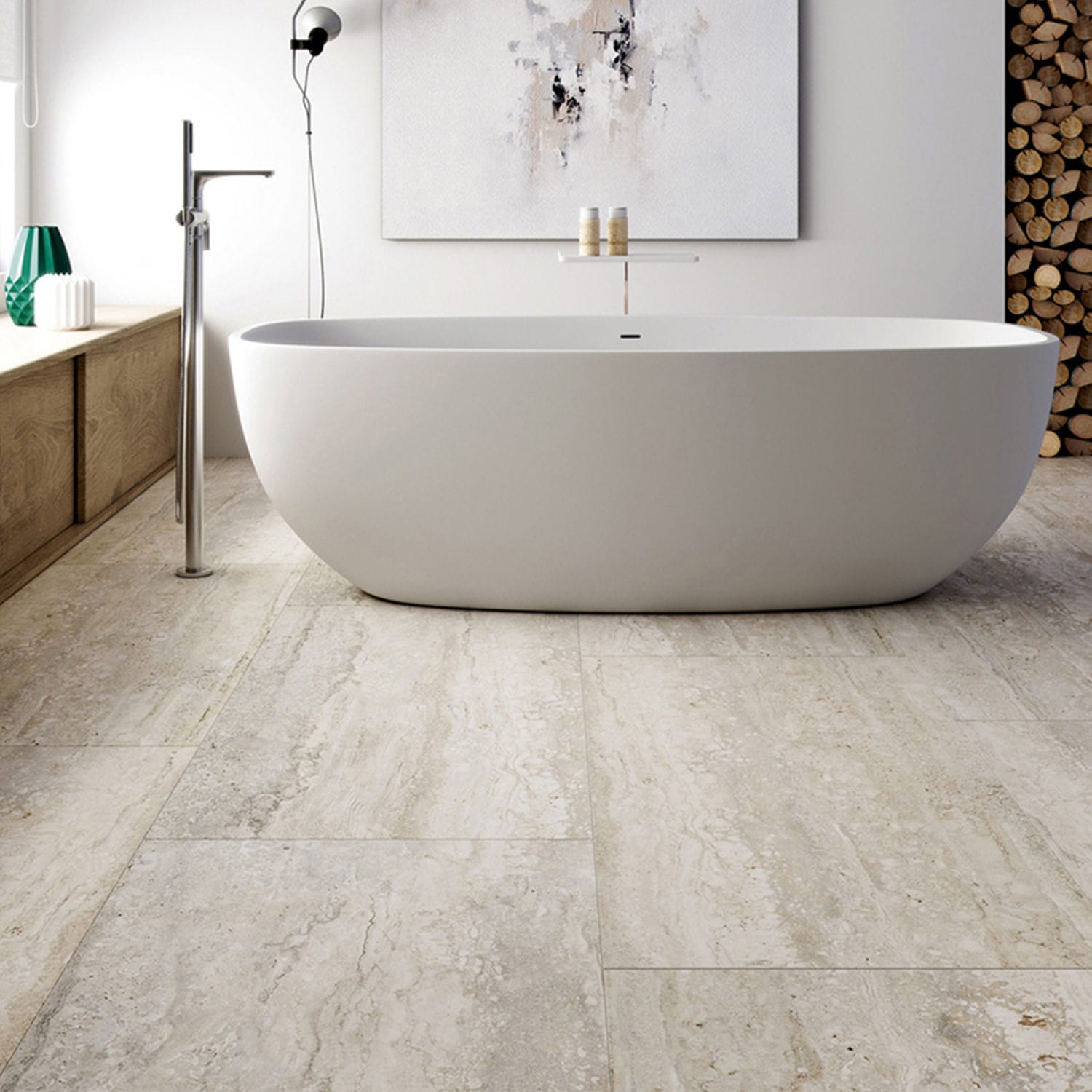 Placas de revestimento em grés porcelanato - MARBLES TRAVERTINO - Exagres - fosca / esmaltada ...