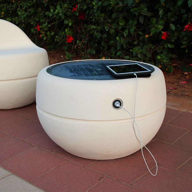 Banqueta contemporânea - NOGA - Arica Urban - com base em concreto ...